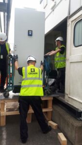 Motor Control Panel Offloading And Positioning - Cronin Group